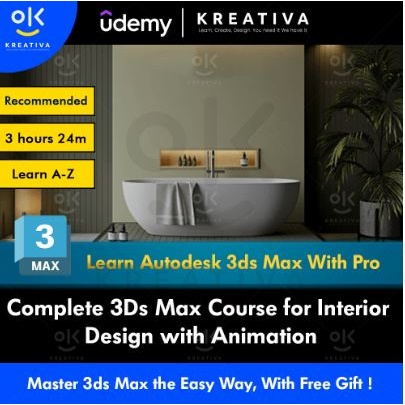 UDEMY Course- Complete 3Ds Max Course for Interior Design with Animation | Learn 3D Max, 3Ds Max ...