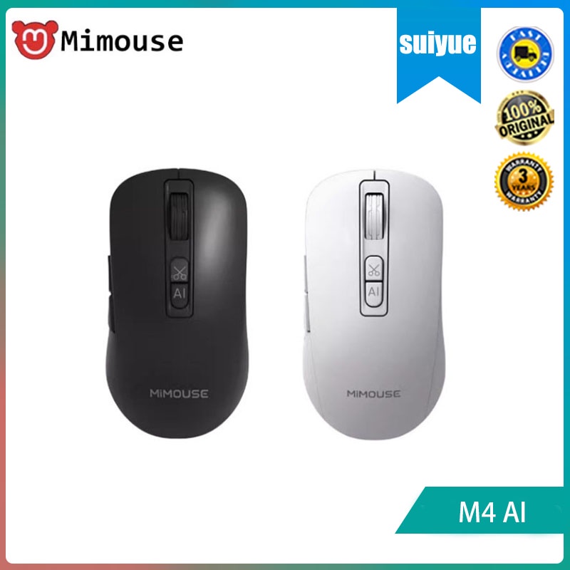 Mimouse M4 AI เมาส์บลูทูธไร้สาย | Shopee Thailand
