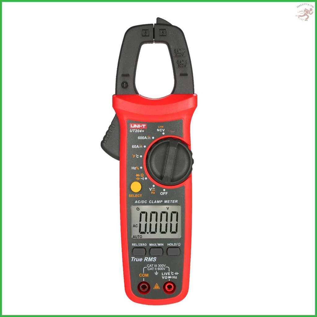 UNI-T UT204+ 6000 Counts Digital Clamp Meter True RMS Multimeter Clamp ...