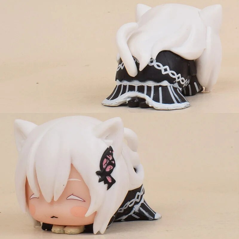 Re Zero Kawaii Anime Figure Rem Ram Emilia Echidna Action Figures Cat ...