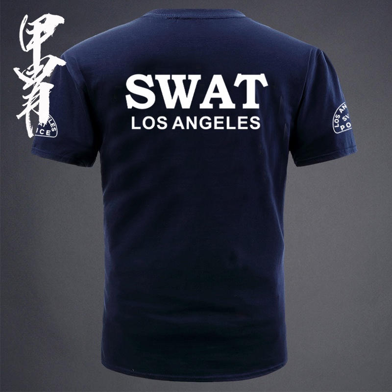 ใหม่ LAPD SWAT เสื้อยืด แขนสั้น สไตล์ทหาร | Shopee Thailand