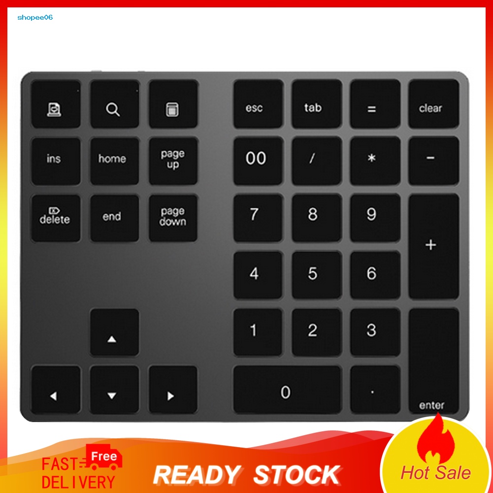 Setn คีย์บอร์ดบลูทูธไร้สาย 34 คีย์ อลูมิเนียม แบบพกพา สําหรับ MacBook Air Pro | Shopee Thailand