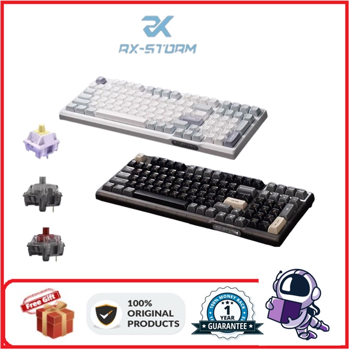 Rxstorm RX980 คีย์บอร์ดเมคคานิคอล ไฟแบ็คไลท์ RGB สามโหมด | Shopee Thailand