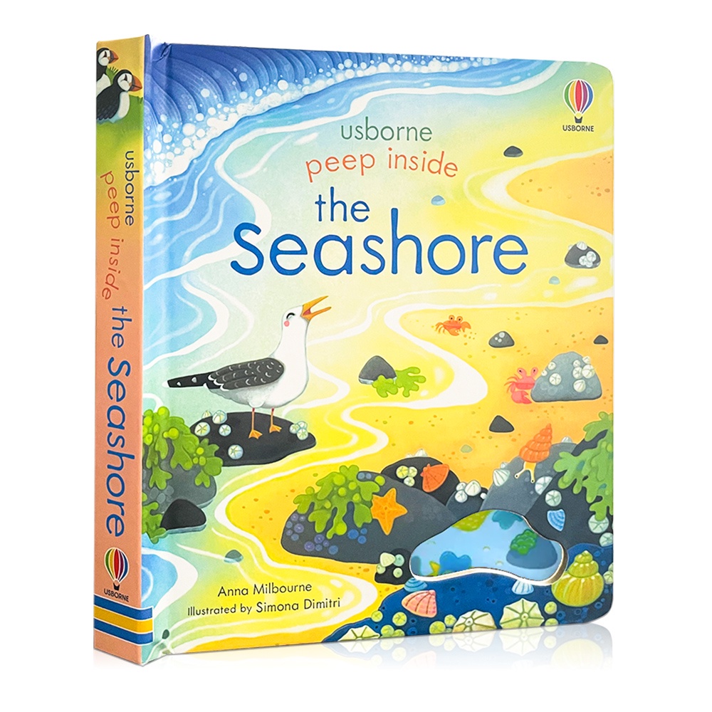 Usborne Peep Inside The Seashore Children Educational Interactive Book ...