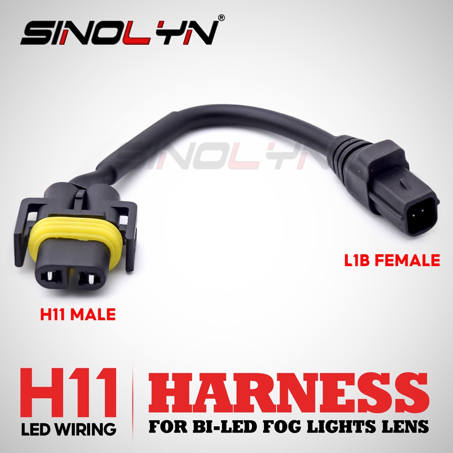 อะแดปเตอร์ซ็อกเก็ตเชื่อมต่อไฟตัดหมอก LED 2 Pin เป็น H11 L1B สําหรับ ...