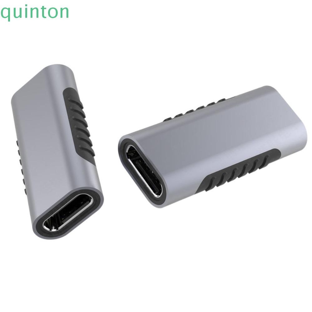 Quinton USB C Coupler อะแดปเตอร์, หญิง USB-C Coupler USB Coupler Type-C Converter, 100W Full ...