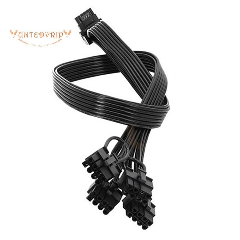 4xcpu 8Pin To 16Pin Male Video Card Extension Cable PCI-E 5.0 12VHPWR ...