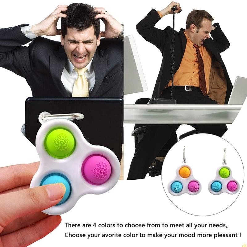 Yili 1 ชุด Novelty Fidget Popper Bundle Sensory Hand Spinner บีบพวง ...