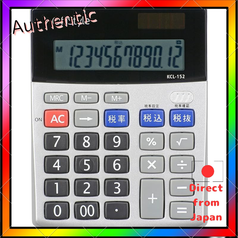 Ohm OffiStyle 12-Digit Solar & Battery-Powered Calculator Series ...