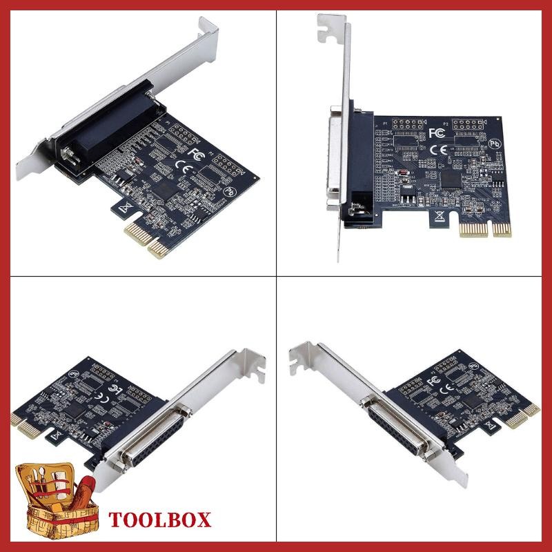 Toolbox พอร์ตขนาน DB25 25Pin PCIE Riser การ์ด LPT เครื่องพิมพ์ PCI-E ...