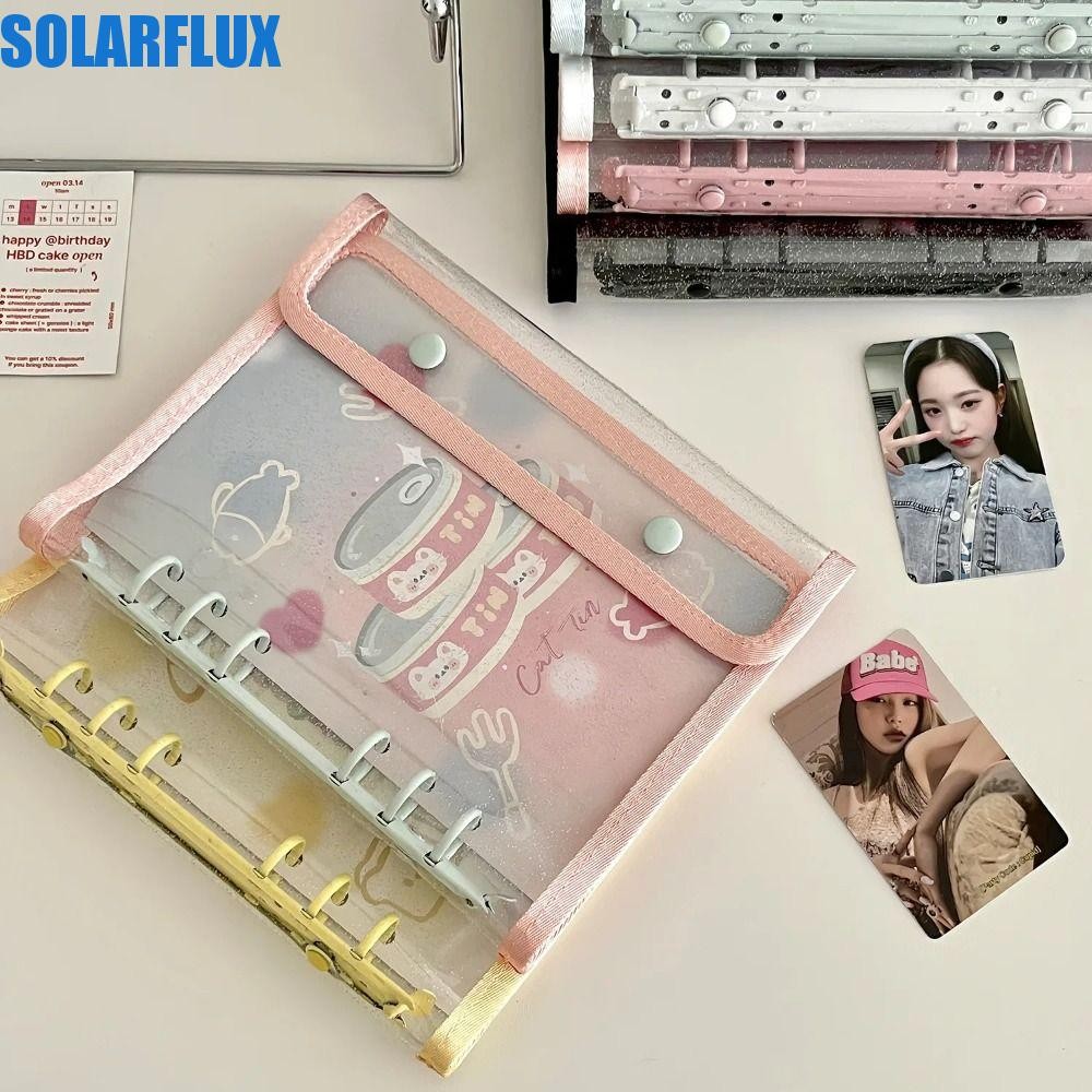 Solarflux A6 Binder Photocard Holder,PVC เปลี่ยน Photocards สมุดภาพ,อัลบั้มรูปไอดอล Creative A6 ...