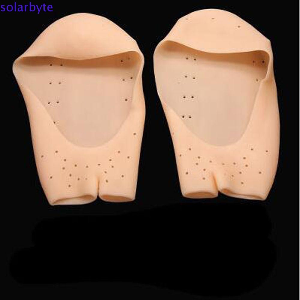 Solarbyte ถุงเท้าเจลให้ความชุ่มชื้นนุ่ม 1 คู่เปิดนิ้วเท้า Anti Dryness Moisture Sole Pedicure ...