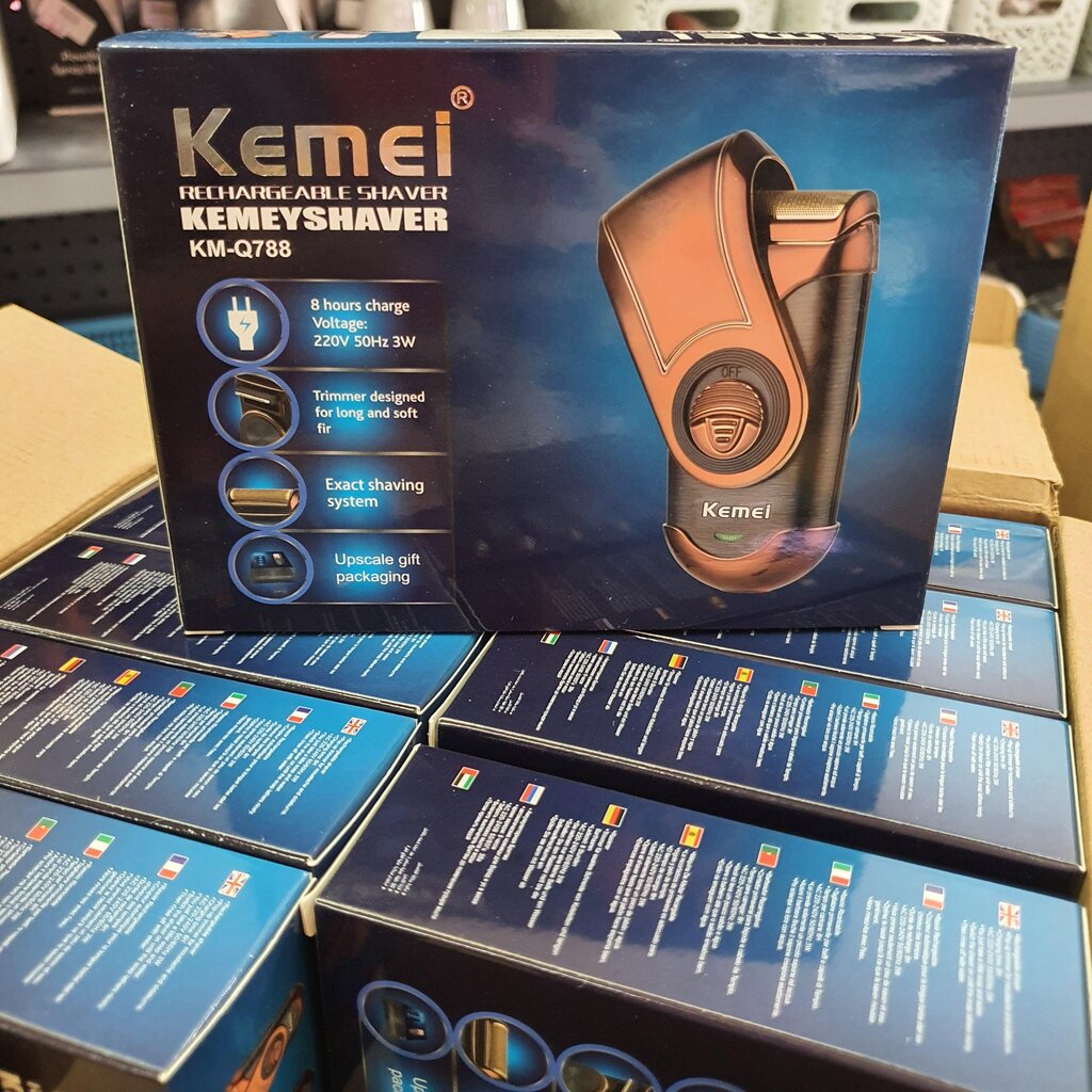 ★ :: : เครื่องโกนหนวด Kemei KM-Q788 ::: ★ อุปกรณ์ดูแลผม | Shopee Thailand