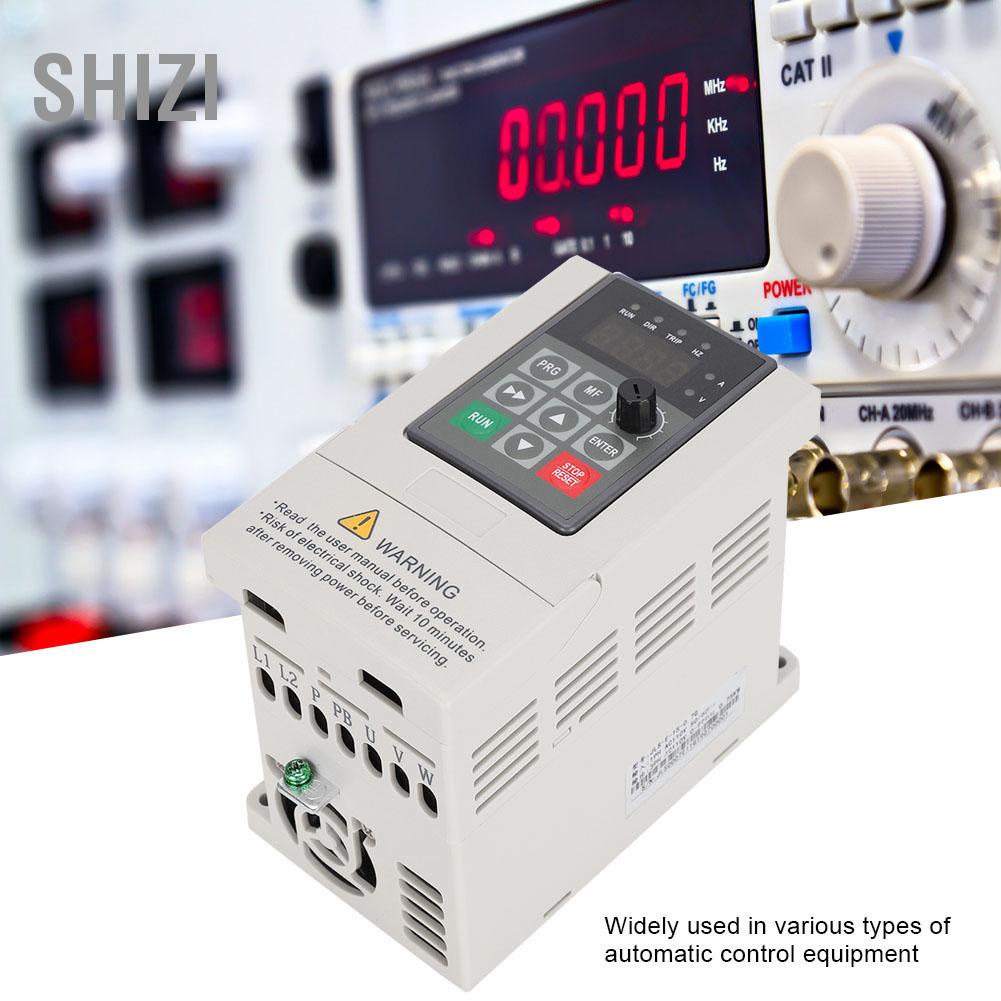 ShiZi 110V 0.75KW 7A อินพุตเฟสเดียว 3 เฟสเอาต์พุต VFD อินเวอร์เตอร์ ...