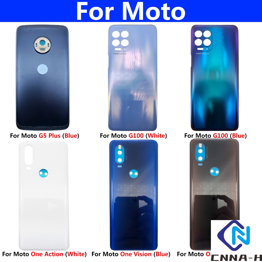 แบตเตอรี่ด้านหลังฝาครอบกระจกประตูสําหรับ Moto G100 G9 Power G 5G Plus ...