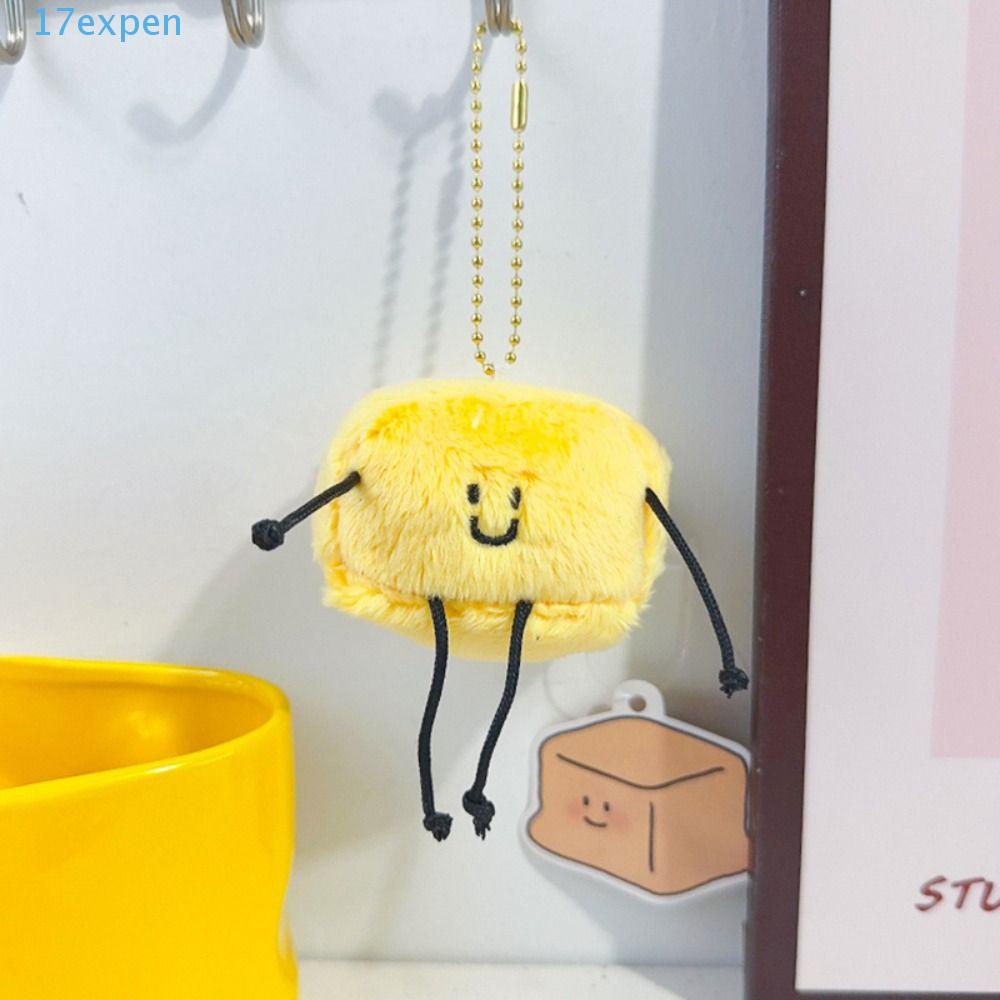 Expen พวงกุญแจ จี้ตุ๊กตาการ์ตูนมาการีน เนยนุ่ม สีเหลือง | Shopee Thailand