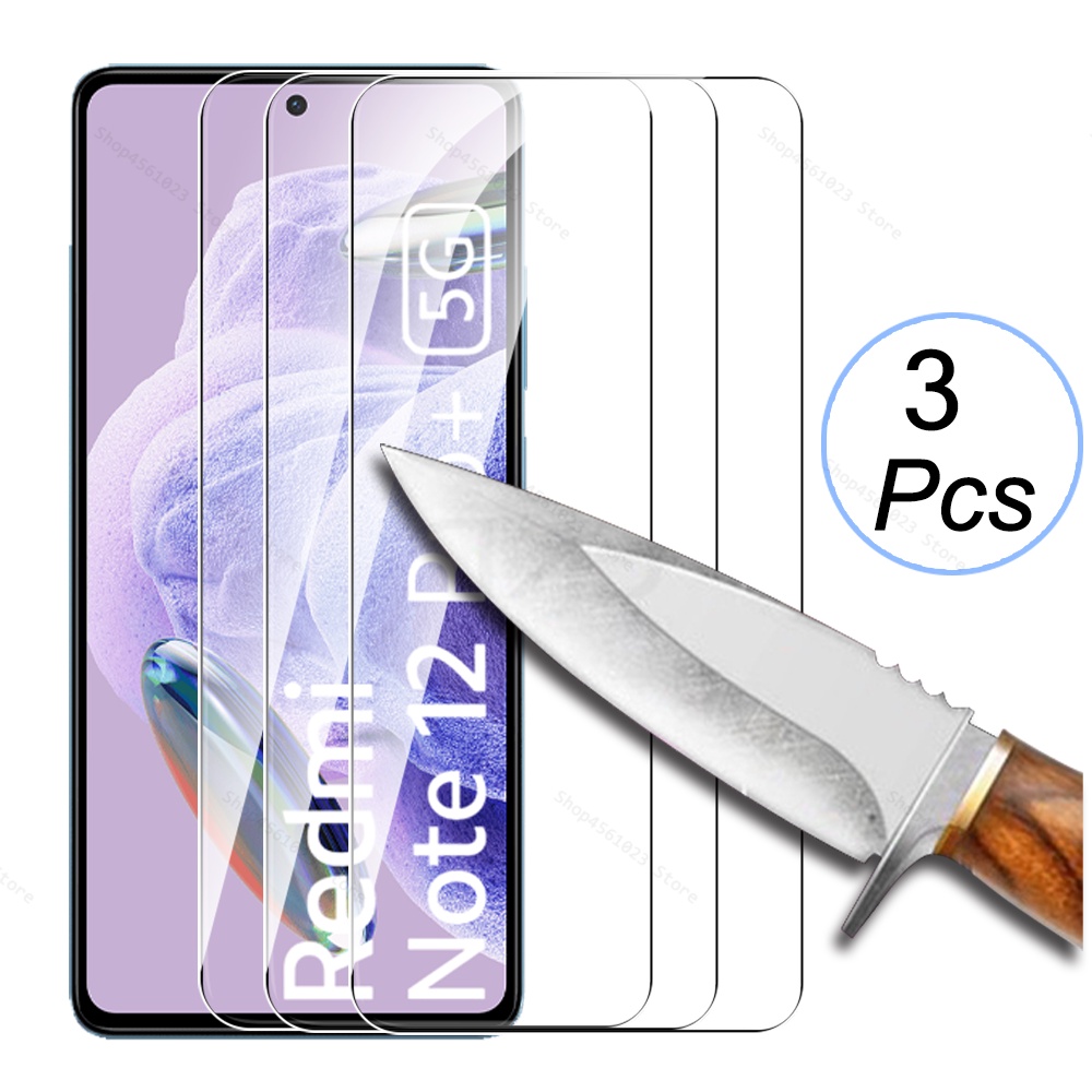 ฟิล์มกระจกนิรภัยกันรอยหน้าจอ 3 ชิ้น สําหรับ Xiaomi Redmi Note 12 Pro+ Note12 Pro Plus 5G Radmi ...