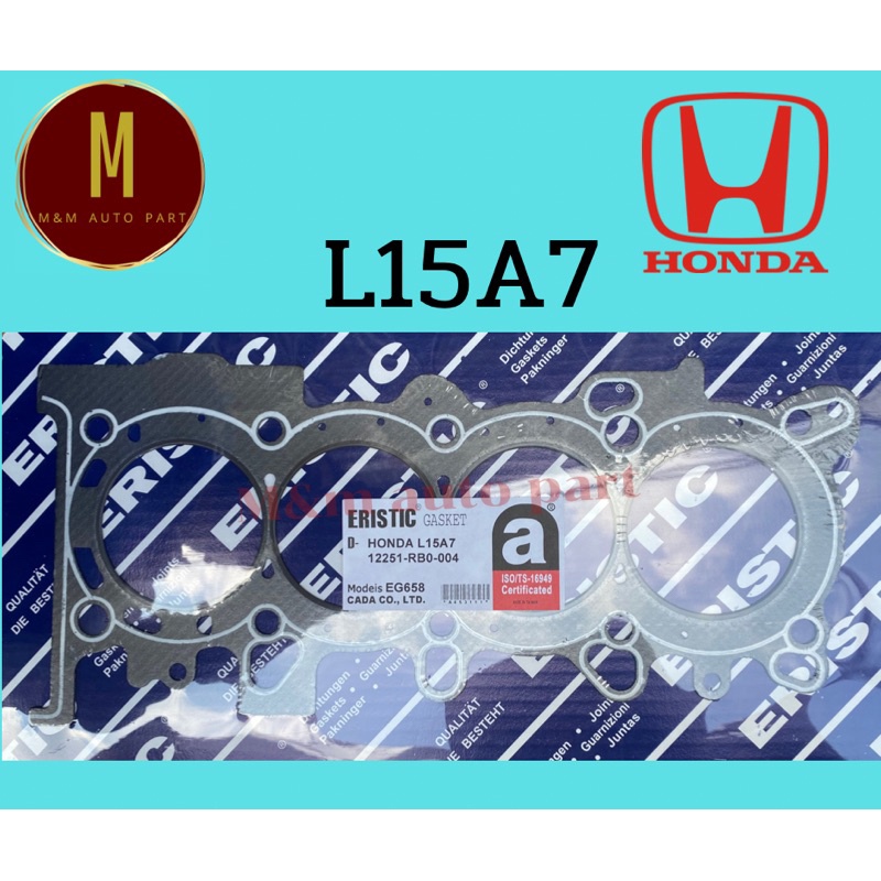 ประเก็นฝาสูบ(ไฟ) HONDA L15A7 JAZZ FREED CITY FIT 16V SOHC 1500CC VTEC ...