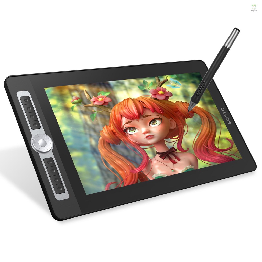 [Dopt] Bosto 16HD Pro แท็บเล็ตวาดภาพกราฟฟิคดิจิทัล หน้าจอ LCD 15.6 นิ้ว ...