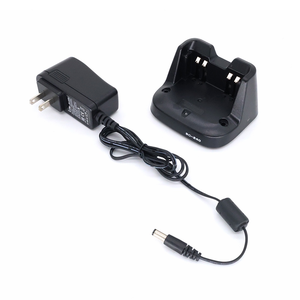 ฐานชาร์จ BC-240 และอะแดปเตอร์ปลั๊กไฟ AC สําหรับวิทยุสองทาง ICOM IC-V86 ...