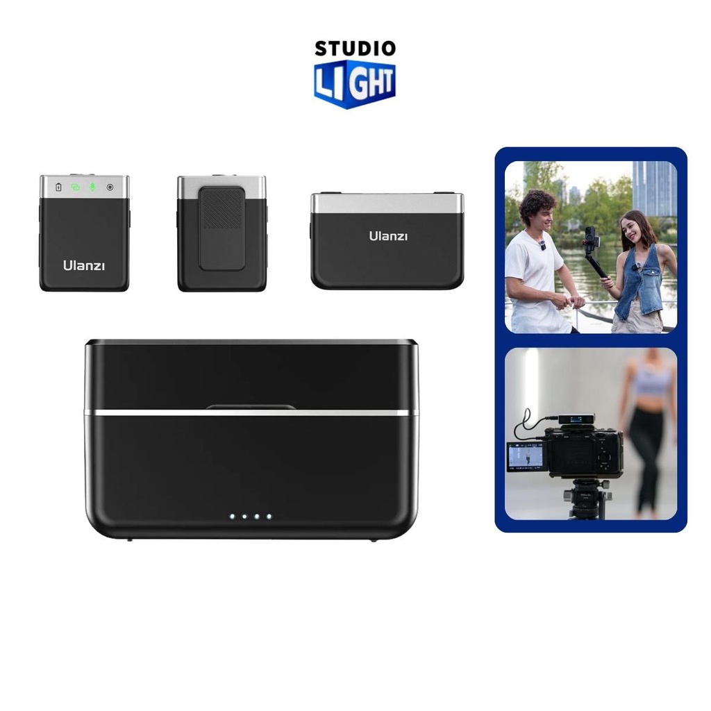 Ulanzi AM18 U-Mic Wireless Lavalier Microphone ไมค์ไร้สาย แบบ 2 ไมค์ ...