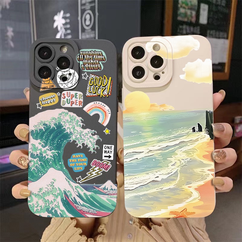 เคสโทรศัพท์มือถือ tpu ลายภาพวาดสีน้ํามัน สําหรับ Samsung Galaxy S20 Ultra S8 S9 S10 S20 Plus S20 ...