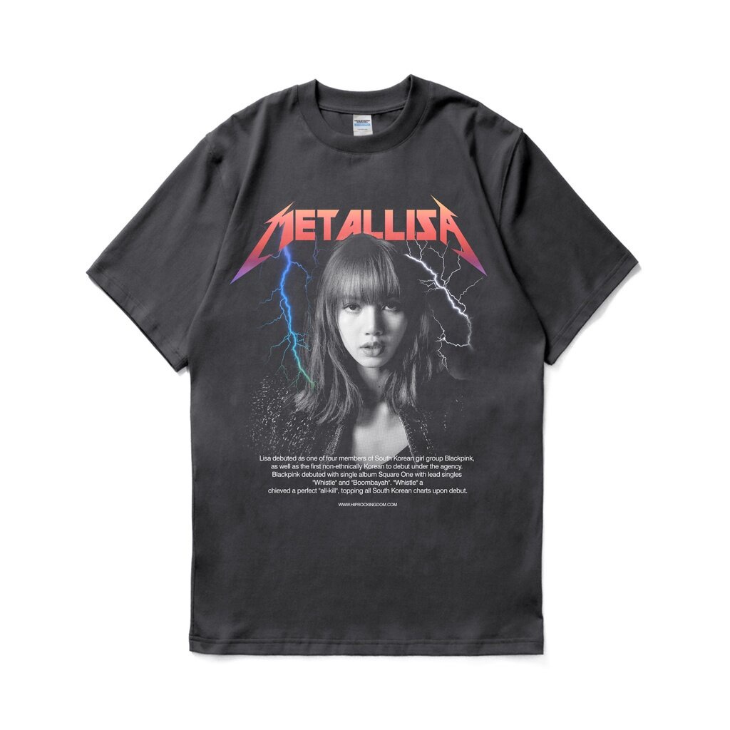 【NEW】 เสื้อยืด พิมพ์ลาย Metallisa BAND METALLICA X LALA LISA | เสื้อยืด ...