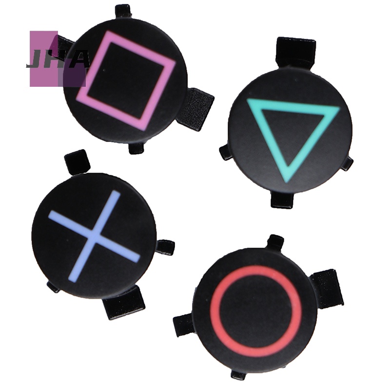 [JHA] ใหม่ อะไหล่ปุ่มควบคุม ABXY แบบเปลี่ยน สําหรับ PS4 4 ชิ้น ต่อชุด ...