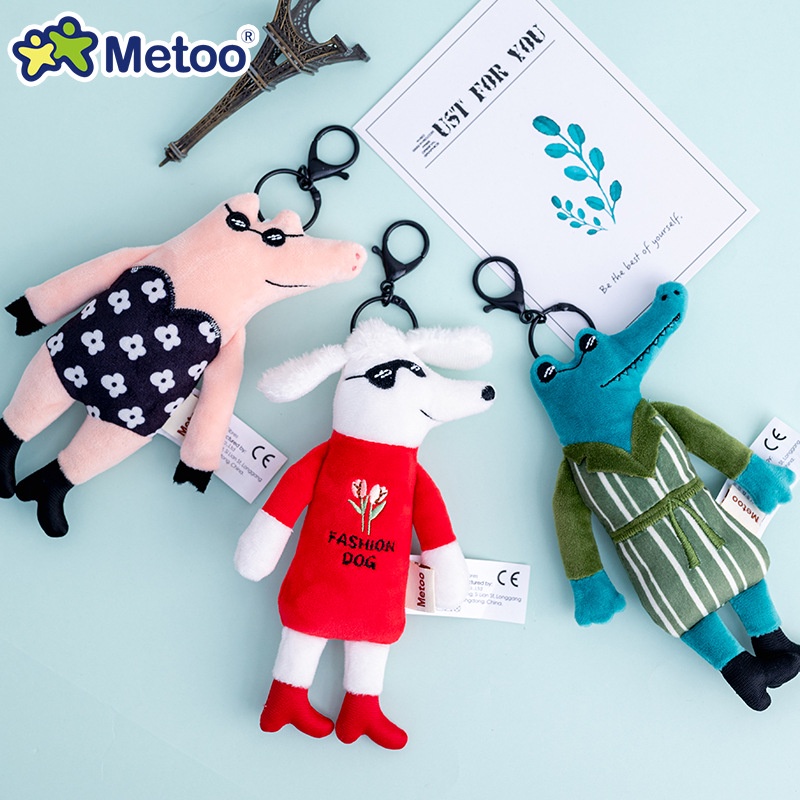 Metoo Rabbit Walks With You จี้พวงกุญแจตุ๊กตาน่ารักกระเป๋าจี้ ...