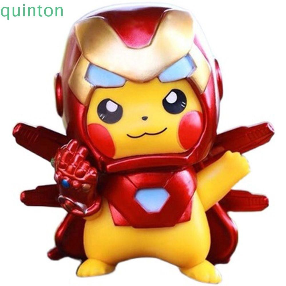 Quinnton Pokemon Action Figure ตกแต่งรถของเล่น Iron Man เด็กของขวัญสะสม ...