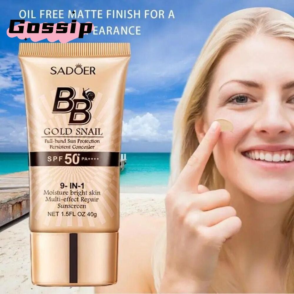Gossip Gold Snail Sunscreen, SPF50+ บีบีครีมเนื้อบางเบา, คอนซีลเลอร์ ...