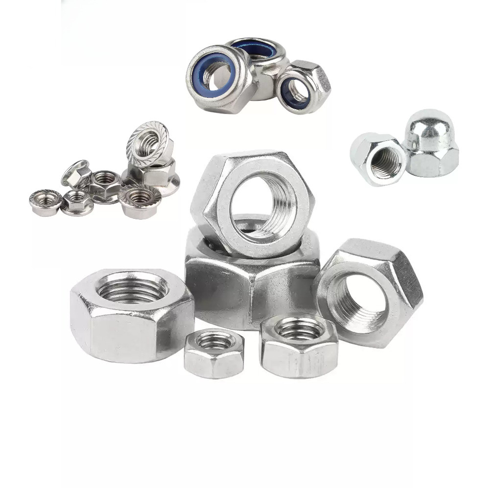 Nut Series DIY Set Hex Nut/Loose-proof Nut/Cap Nut/Flange Nut | Shopee ...