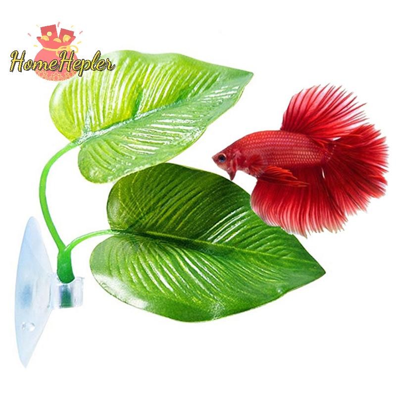 Homehepler Betta Fish Rest Aquarium Leaf พืชตกแต่ง Spwag ไม้ประดับ ...