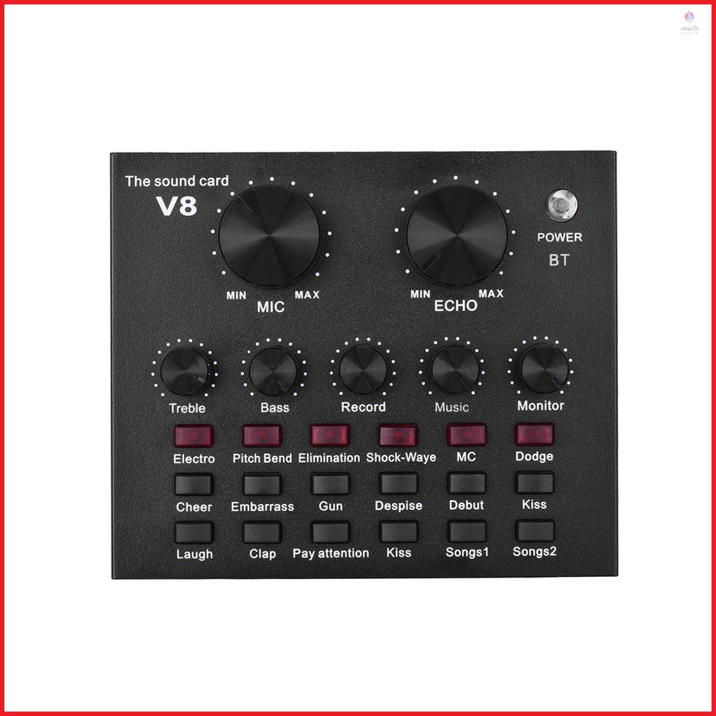 Sound Card USB Audio Interface with Multiple Sound Effects for Music ...