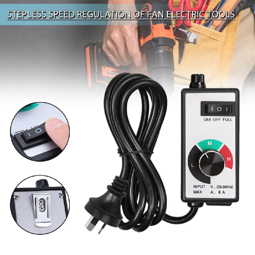 8A AC 220V-240V Router Fan Variable Speed Controller Electric Motor ...