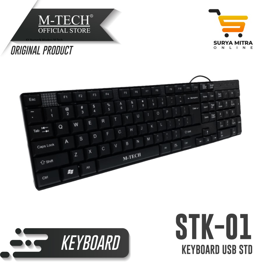 คีย์บอร์ด USB มาตรฐาน M-tech STK-01 STK01 | Shopee Thailand