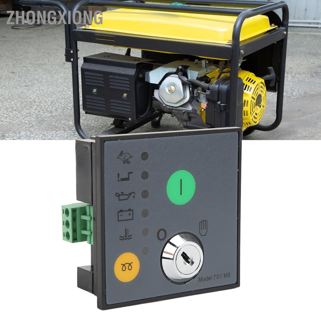 ZhongXiong 701KMS Manual Start Generator Controller แผงควบคุมโมดูลบอร์ดเครื่องกำเนิดไฟฟ้าดีเซล ...