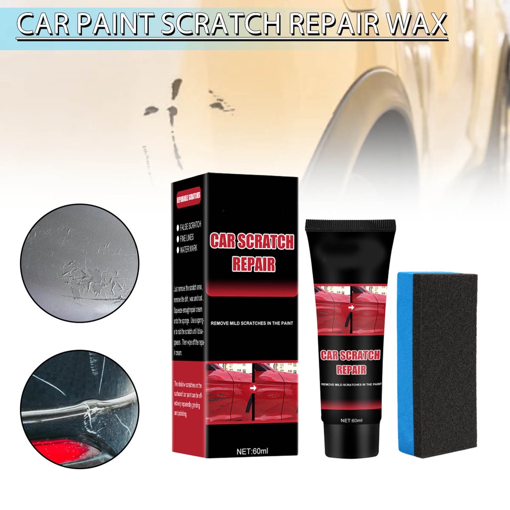 Car Scratch Repair Cream Remover Polishing Scratches Removal Sponge Kit ...