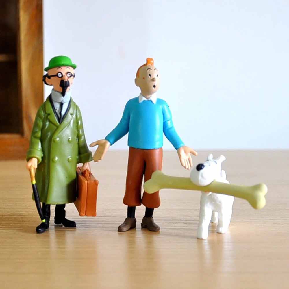 6 Tintin Adventures Handmade Models Captain Haddock Thompson Character ...