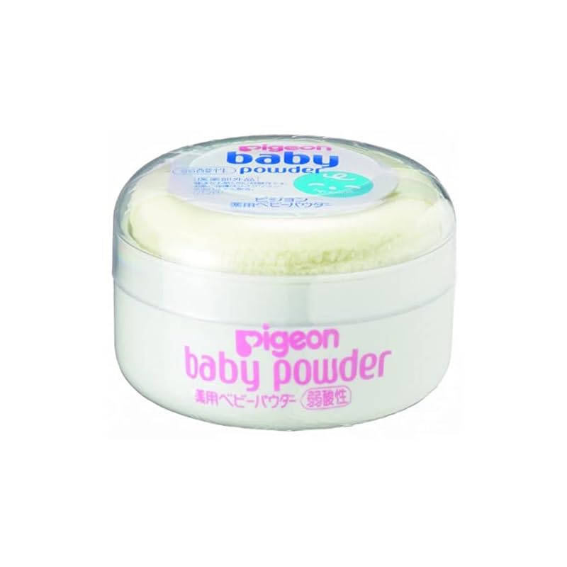 Pigeon Medicated Baby Powder Fragrance Free, Weakly Acidic, With Yellow ...