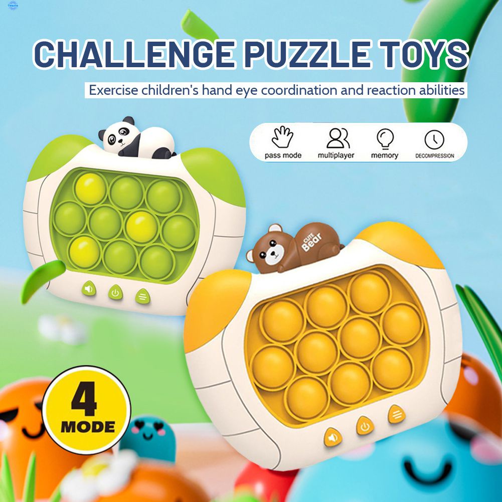 เกมแพด Pop It Pro Fast PUSH The Light-up รูปแบบ Popping เกม Fidget Anti ...