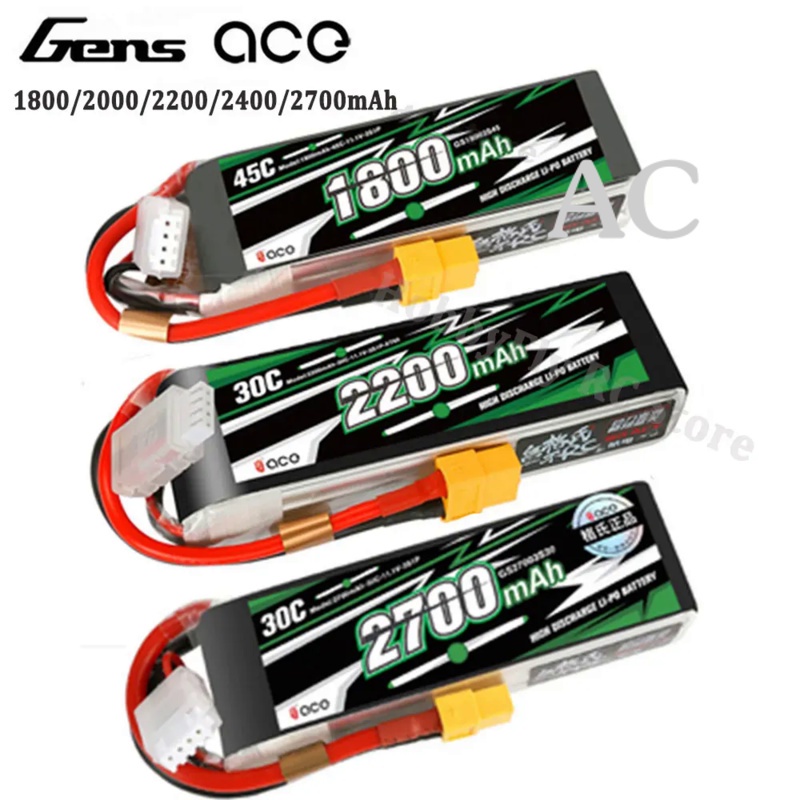 AC Gens ACE Lipo Battery 1800/2000/2200/2400/2700mAh 2S 3S 4S 6S 7.4V ...