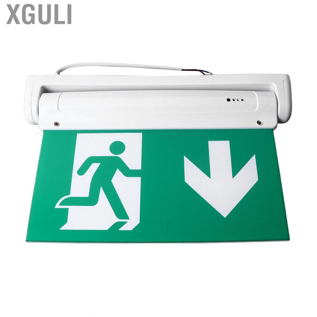 Xguli Battery Powered Exit Sign LED Emergency Safety Facilities Acrylic ...