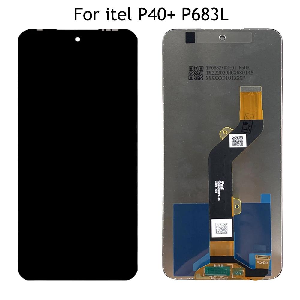 ชุดประกอบหน้าจอสัมผัสดิจิทัล LCD P683L ขนาด 6.8 นิ้ว สําหรับ Itel P40 ...