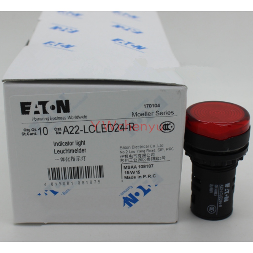 ไฟแสดงสถานะ ขนาดกะทัดรัด Eaton A22-LCLED24-G/R/W/Y/B | Shopee Thailand