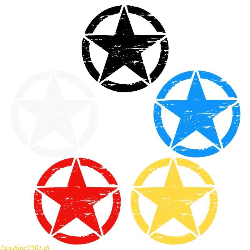 Sun Star Shape Decal สติกเกอร์ตัวรถ Auto Window กันชนประตูสติกเกอร์จัด ...