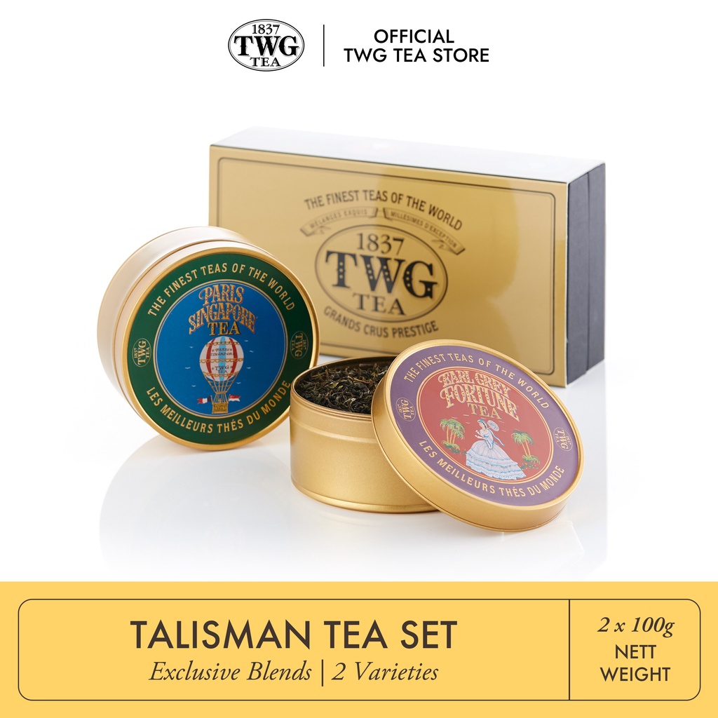 TWG Tea | Talisman Tea Set - Paris-Singapore Tea, Earl Grey Fortune Tea | Shopee Thailand