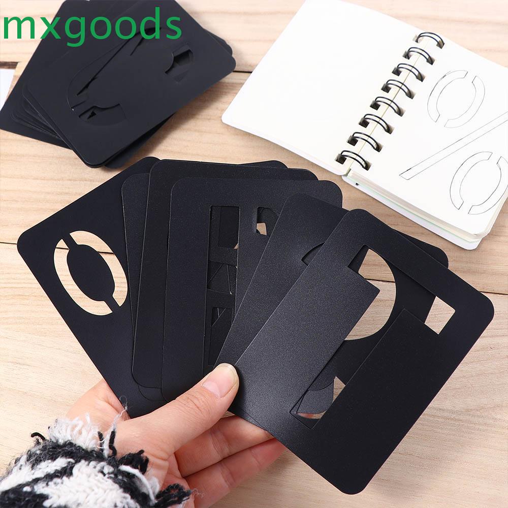 Mxgoods แผ่นแม่แบบฉลุลายตัวอักษร PP แบบพลาสติก ลายนูน สําหรับวาดภาพระบายสี ตกแต่งผนังบ้าน DIY ...