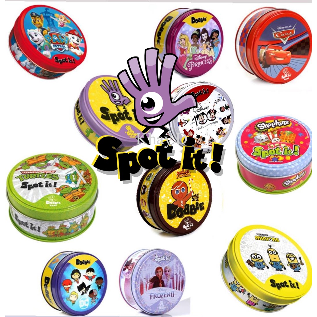 Spot it ลายใหม่ มีให้เลือกกว่า 30 แบบ เกมของเล่น เกมจับคู่ภาพ เกมการ์ด ...