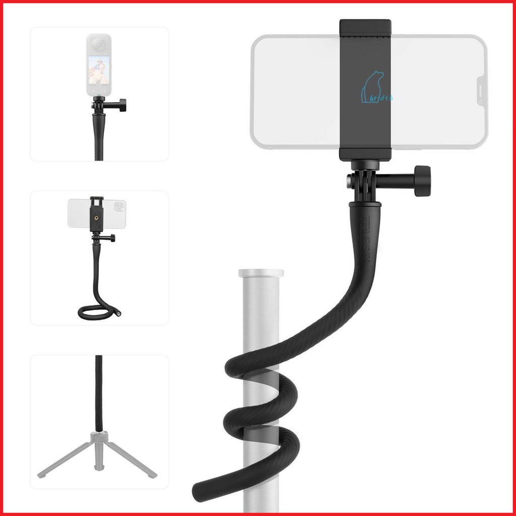 TELESIN TE-FM-003 20.4in Phone Holder Flexible Phone Stand Camera Stand ...